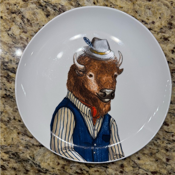 West Elm | Dining | Rachel Kozlowski Dapper Animal Plate By West Elm ...